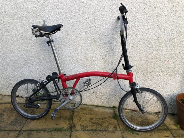 BROMPTON FOLDING BIKE (with hard flight case) £373.00 - PicClick UK