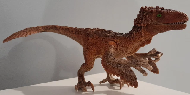 SCHLEICH DINOSAURS - Feathered Raptor Utahraptor x2 Figures 2016 Toy ...