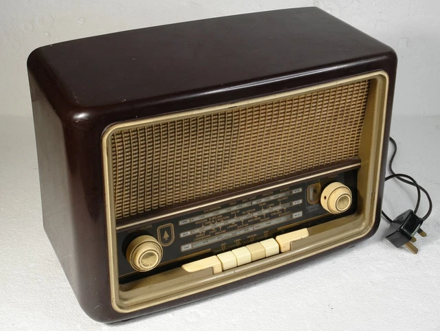 VINTAGE BUSH VALVE Radio Receiver Type VHF.71 LW MW & VHF with Bakelite ...