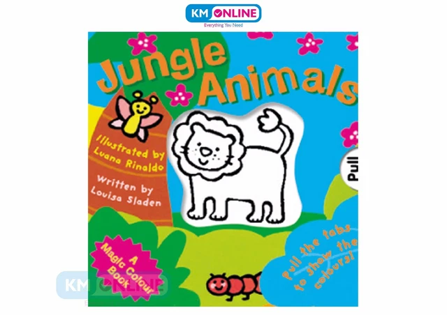 MINI MAGIC HARDBACK Colour Book - JUNGLE ANIMAL - Kids/Children ...