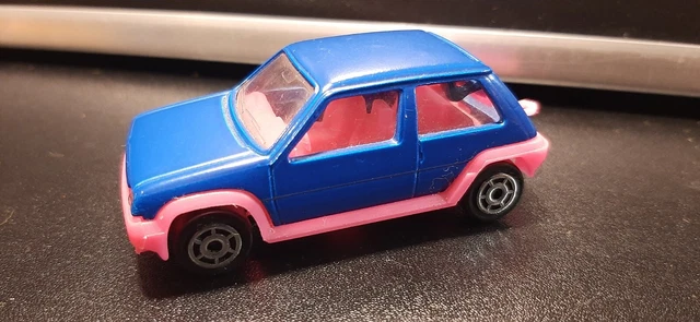 RENAULT R5, SUPERCINQ GT Turbo, Majorette, No.205, 1:51, blau pink EUR ...