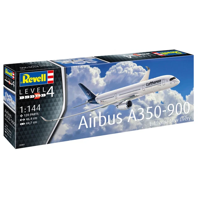 REVELL AIRBUS A350-900 Lufthansa Civil Aircraft Model Kit New Livery ...