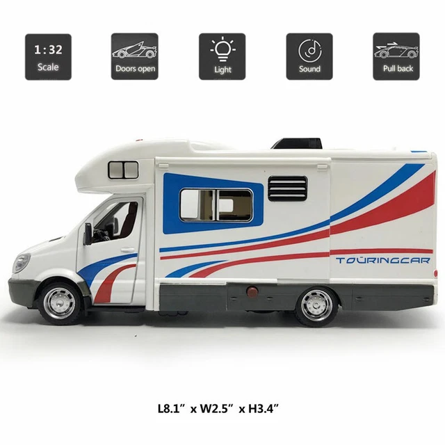 1:32 LUXURY MOTORHOME Camper Van Model Car Diecast Kids Toy Vehicle ...