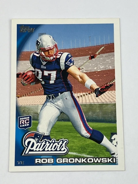 CARTE RECRUE 2010 Topps ROB GRONKOWSKI RC #148 - Patriots Buccaneers ...