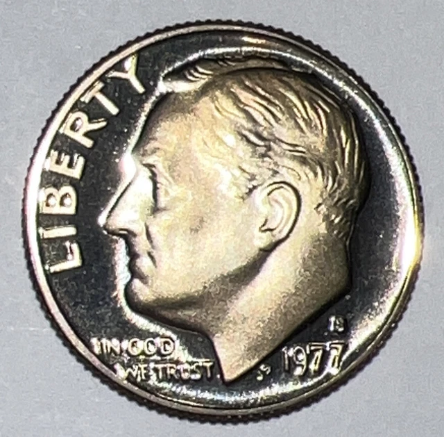 GEM PROOF 1977-S Roosevelt Dime San Francisco épreuve USA 10c ...