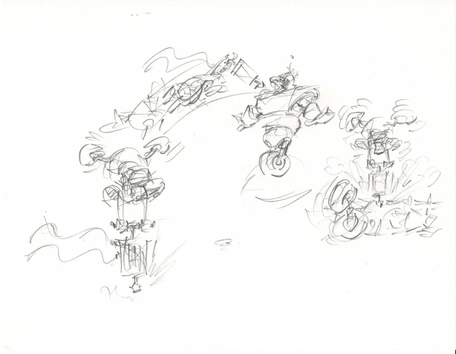 DUCKTALES WALT DISNEY Production Animation Drawing frm Animators Estate ...