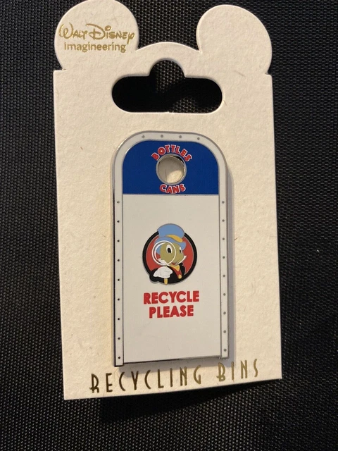 DISNEY WDI DISNEYLAND Recycling Bins Collection Toontown Pin On Card Le ...