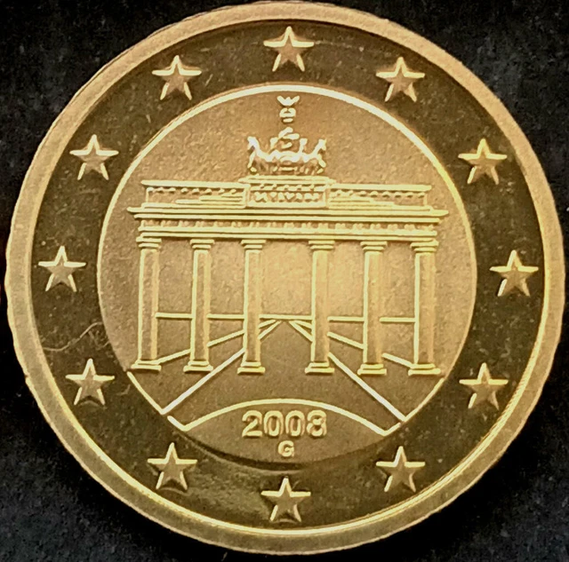 50 CENT KURSMÜNZE BRD Deutschland 2008 - Prägestätte G - unzirkuliert ... 50 CENT KURSMÜNZE BRD Deutschland 2008 - Prägestätte G - unzirkuliert ...