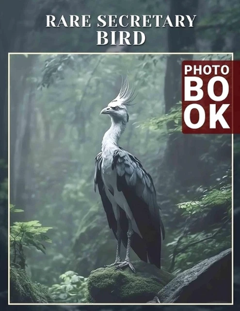 RARE SECRETARY BIRD Photo Book: Stunning Visual Collection Showcasing ...