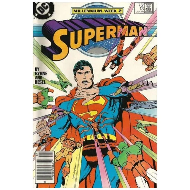 SUPERMAN #13 NEWSSTAND - 1987 series DC comics VF Full description ...