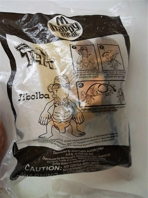 MCDONALD'S HAPPY MEAL Toys-Jibolba-Abby Mallard-Peter Pan-Grimace 2002 ...