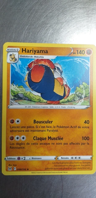KARTE POKÉMON HARIYAMA 098/196 Ovp Verloren, Sorti Des Booster, Französisch EUR 1,83 - PicClick DE