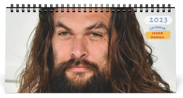 CALENDRIER DE BUREAU paysage Jason Momoa 2023, calendrier de bureau Jason Momoa 2023 EUR 16,90 ...