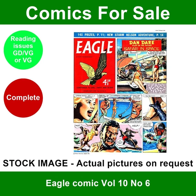 EAGLE COMIC VOL 10 No 6 - GD/VG to VG - 07 February 1959 EUR 7,12 ...
