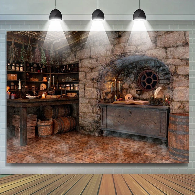 SKULL HORRIBLE CANDLES Scary Halloween Theme Backdrop $37.90 - PicClick AU