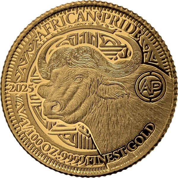 2025 CONGO AFRICAN Buffalo .9999 Gold Proof Coin Fauna Big Five ...