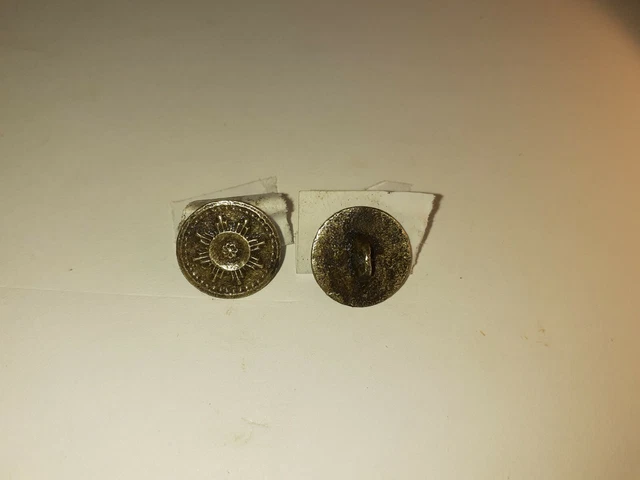 ANTIQUE SUN BUTTON Empire Bronze Clothing Uniform 18 - 19th Military £3 ...