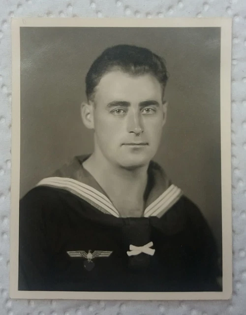 ORG. FOTO, PORTRAIT Junger Marine Kriegsmarine Matrose in Uniform, 2WK ...