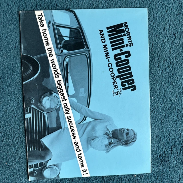 ORIGINAL CLASSIC MORRIS MINI COOPER & S MKII UK Sales Brochure #2461/A ...