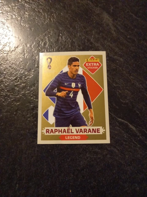 PANINI EXTRA STICKER Fifa World Cup Qatar 2022 Raphael Varane Legend Gold £22.47 - PicClick UK