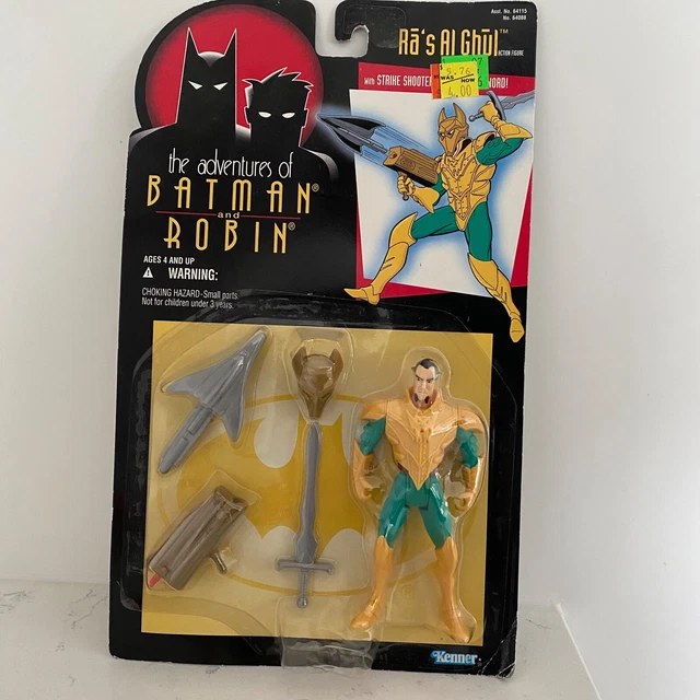 VINTAGE THE ADVENTURES of Batman and Robin Ras Al Ghul 4.5” Figure ...