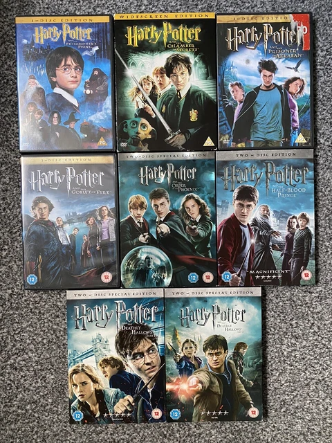 HARRY POTTER DVD - Complete 1-8 Film Collection Box Sets Years 1-7b £3.99 - PicClick UK