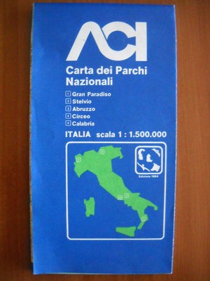 CARTA ACI DEI Parchi Nazionali Cartina Stradale Edizione del 1984 EUR 8 ...