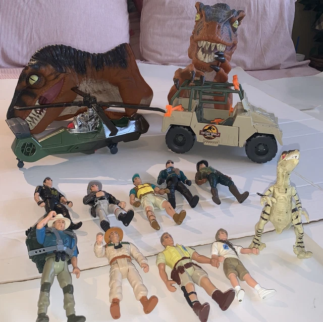 VINTAGE JURASSIC PARK The Lost World Lot Jeep Puppet figures Kenner $45 ...