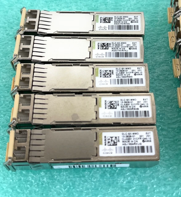 LOTE DE 11 módulos transceptores originales Cisco GLC-SX-MMD 1000Base ...