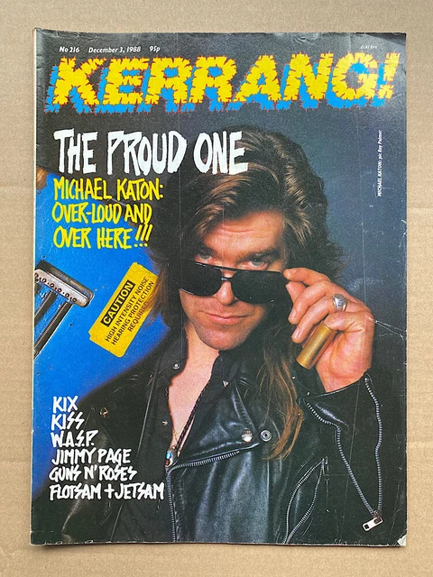 MICHAEL KATON KERRANG No.216 Magazine Dec 1988 Michael Katon Cover Uk £7.00 - PicClick UK