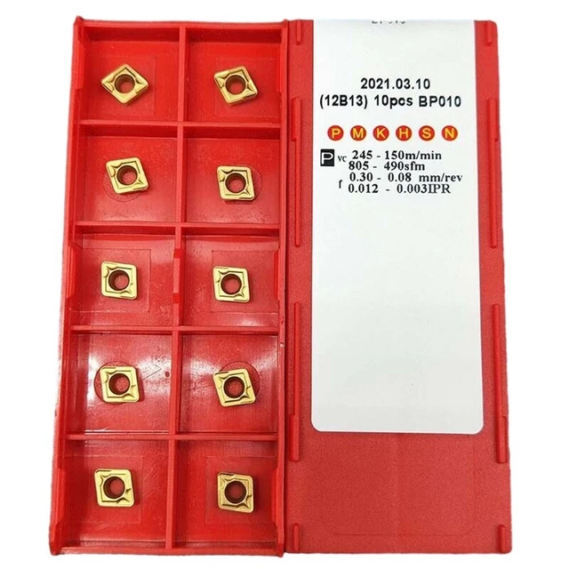 OUTIL DE FRAISAGE tournant insert en carbure longue durée CCMT060208 BP010 CCMT EUR 8,92 ...