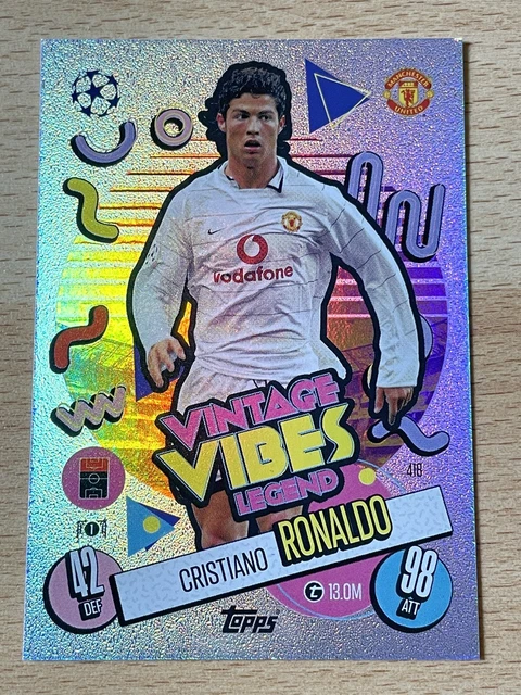 MATCH ATTAX 2024 2025 24 25 Cristiano Ronaldo Man United Vintage Vibes ...