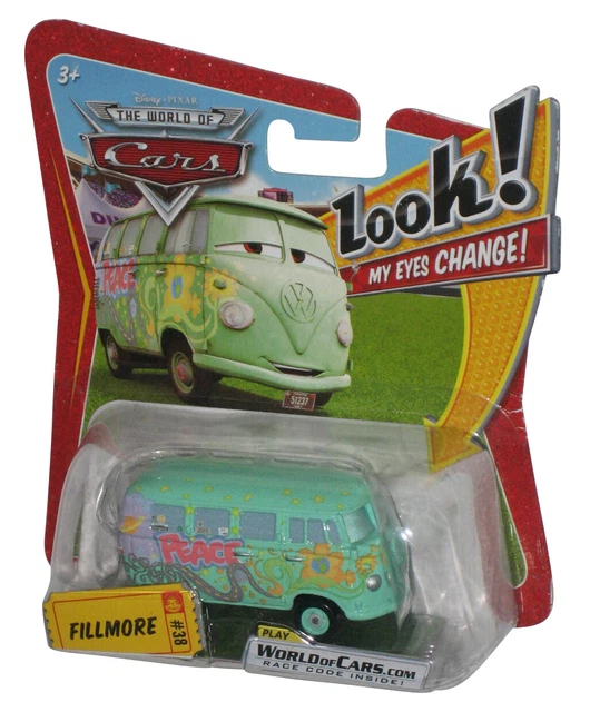 DISNEY PIXAR WORLD of Cars Movie Look My Eyes Change Fillmore Toy Car £ ...