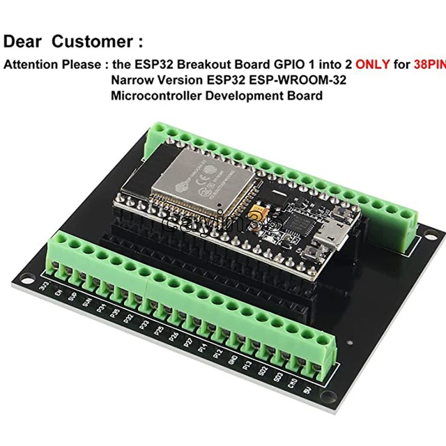 Esp32 Breakout Board Gpio Esp32s Esp32 Development Board Esp Wroom 32 £219 Picclick Uk