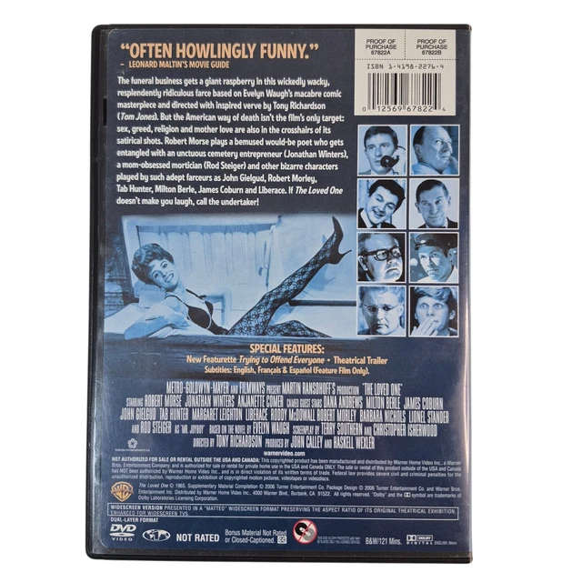 THE LOVED ONE DVD Jonathan Winters Rod Steiger Dark Comedy Classic $11. ...