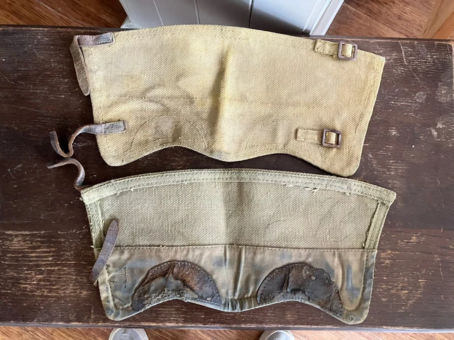 1940S WWII WW2 Era British Army Canvas Leather Leg Gaiters £28.00 ...