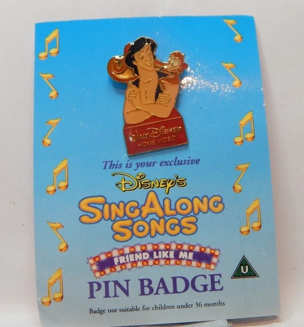 VINTAGE DISNEY PIN Badge Walt Disney Sing Along Song Friends Like Me ...