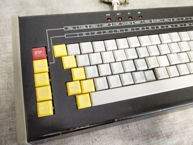 VINTAGE 1980S SOVIET Union Russian Computer Keyboard $90.71 - PicClick CA
