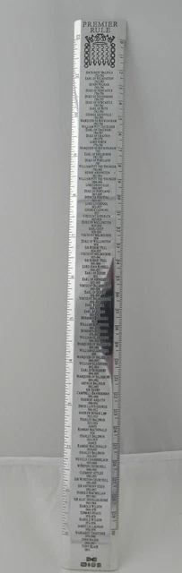 “PREMIER RULE” STERLING Silver Ruler by Richard Jarvis of Pall Mall ...