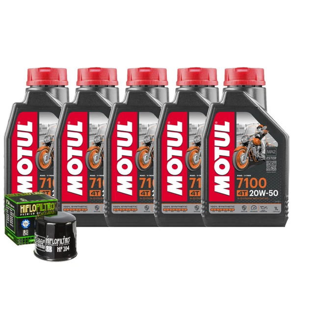 KIT DE MANTENIMIENTO Aceite Motul 7100 20W50 Para Yamaha XV1900 Raider ...