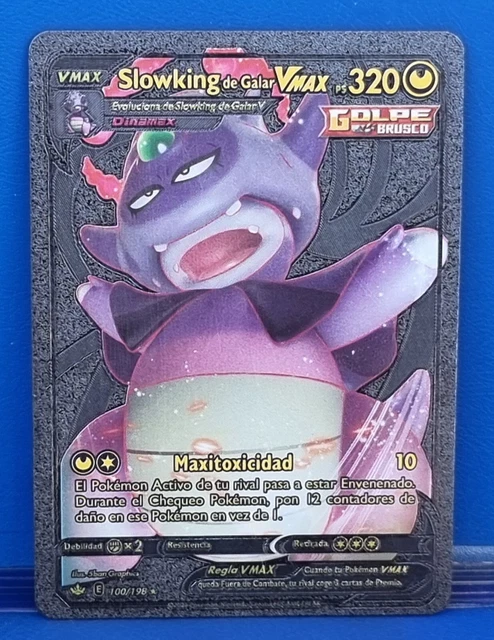 CARTA TARJETA POKEMON Español Slowking de Galar Vmax 100/198 PS320 ...