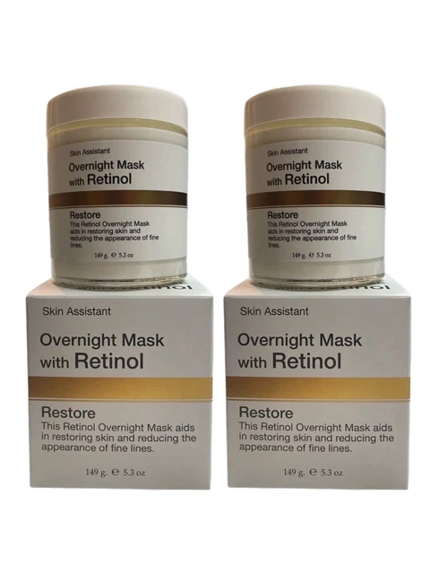 2X SKIN ASSISTANT Overnight Mask Cream with Retinol Restore 5.3 oz New ...