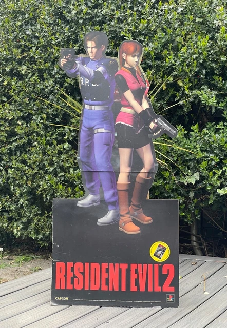 RESIDENT EVIL 2 Ps1 Playstation Promo Cardboard Cut-Out Stand Standee ...