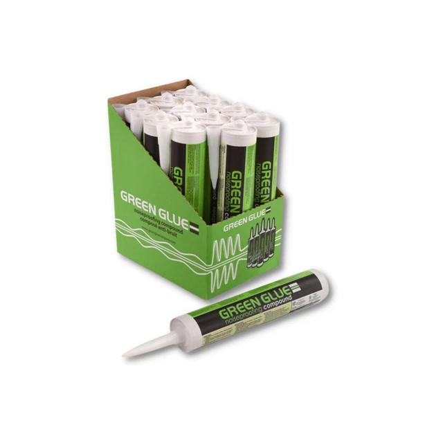 GREEN GLUE NOISEPROOFING Compound - NEW Case of 12 Tubes (28 Oz. Tube ...