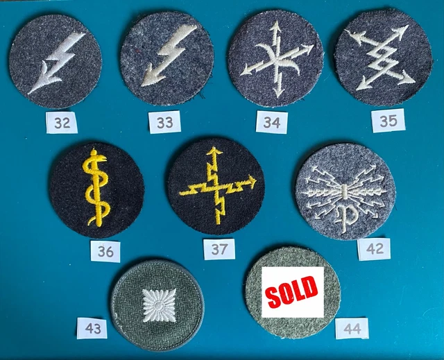 WW2 GERMAN ARMY Cloth Rank Chevron /luftwaffe patch/shoulder tab £7.99 ...