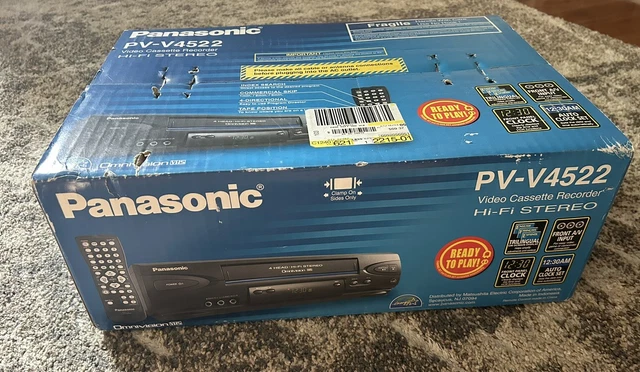 PANASONIC 4 HEAD Hi-FI Stereo Omnivision PV-V4522 VHS VCR NEW SEALED Complete £294.09 - PicClick UK