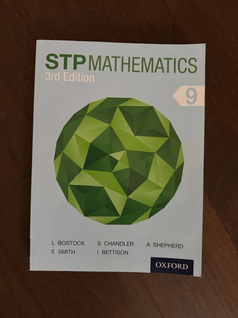 STP MATHEMATICS 9 Student Book (STP Maths) 3rd Edition £10.08 - PicClick UK