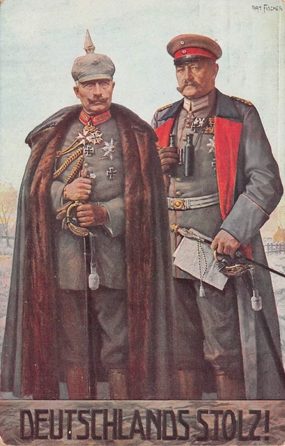 KAISER WILHELM II and Field Marshal Hindenburg~WW1 MILITARY RED CROSS ...