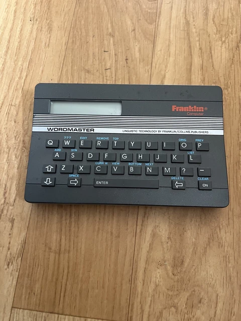 RARE VINTAGE FRANKLIN Computer 1987 Wordmaster QM-1000 Linguistic ...
