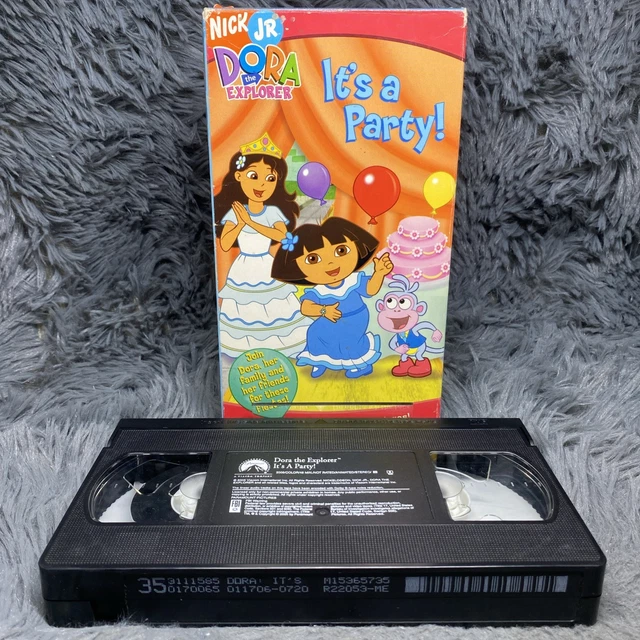 DORA THE EXPLORER Its a Party VHS 2005 Nick Jr. Nickelodeon 2 Festive ...